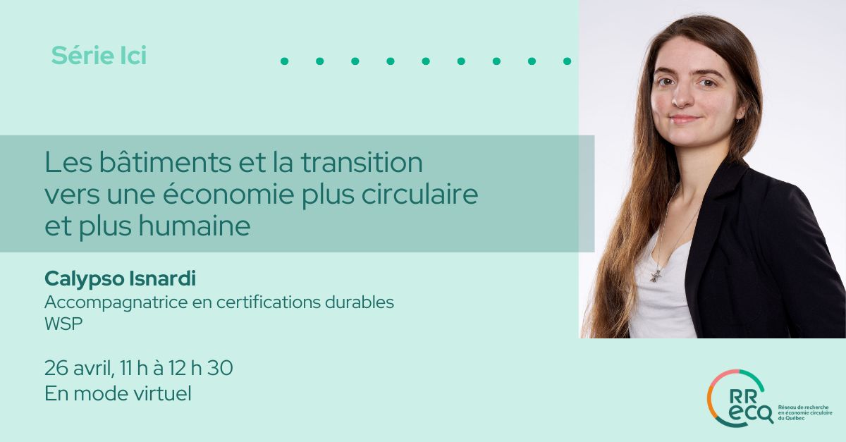 Ici Calypso Isnardi | Les bâtiments et la transition vers une économie ...