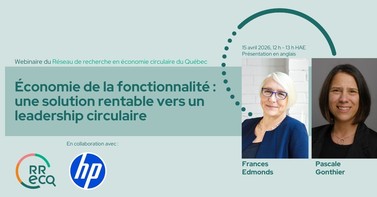 Frances Edmonds et Pascale Gontier - Économie de la fonctionnalité: une ...